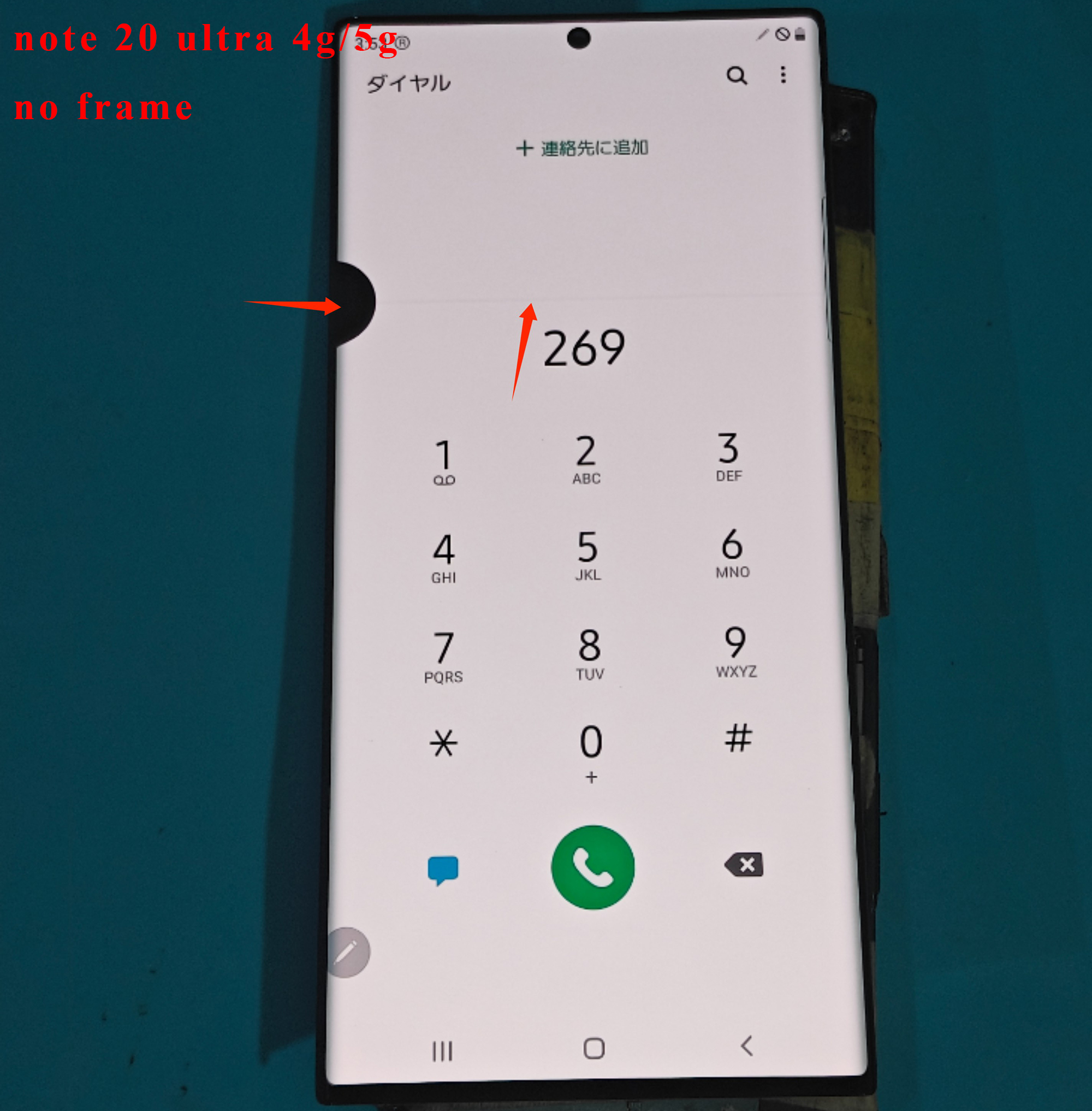 6.9''super amoled has line scratch screen For Samsung NOTE 20 Ultra ...