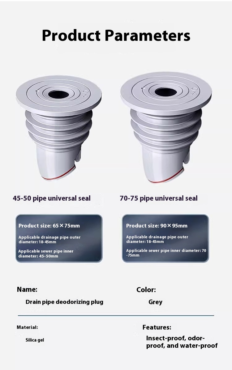 Silicone Drain Cover Seal - One-Way Valve for Anti-Odor & Backflow ...