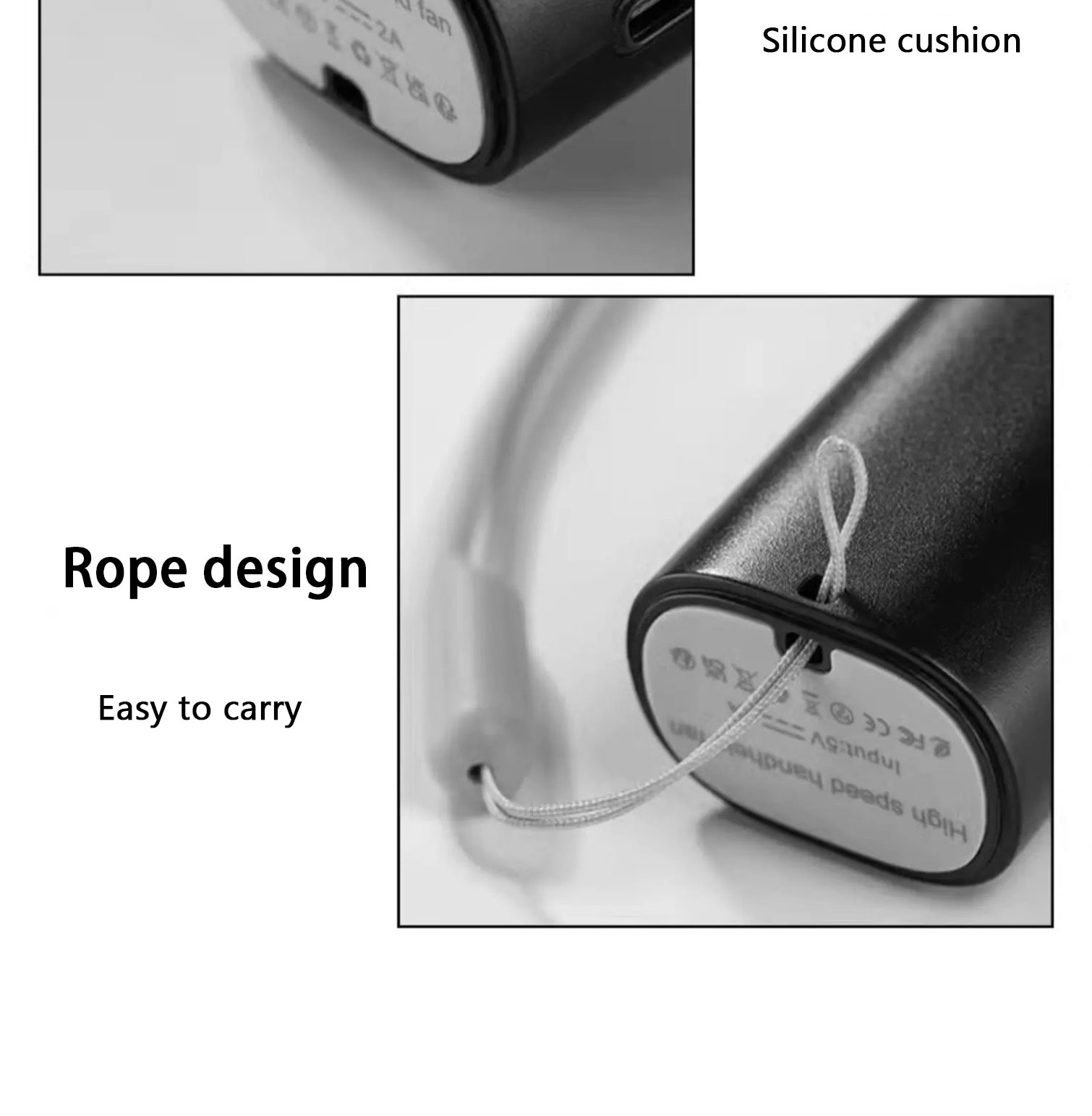 NSS Mini Portable Fan 5 Speed Strong Wind Adjustable Cooling Handy Fan ...