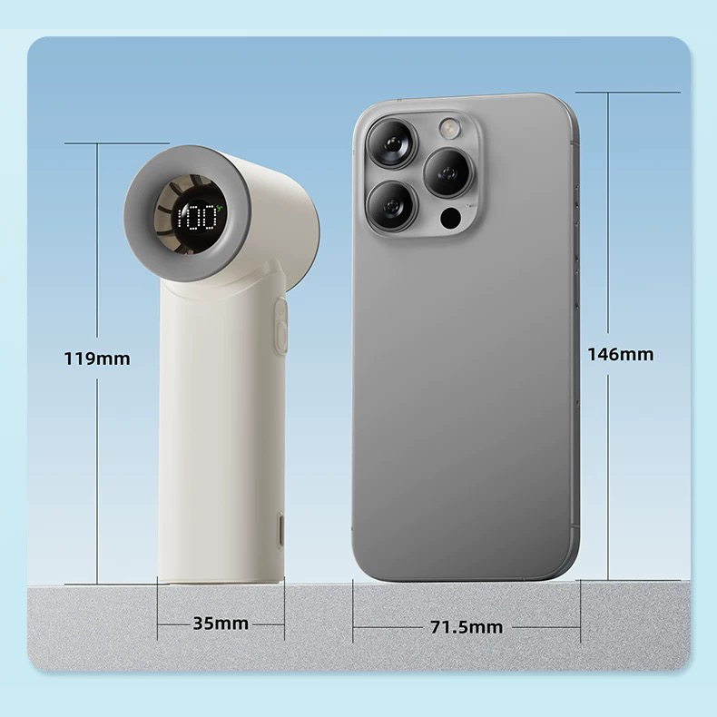 NSS Mini Portable Fan 5 Speed Strong Wind Adjustable Cooling Handy Fan ...