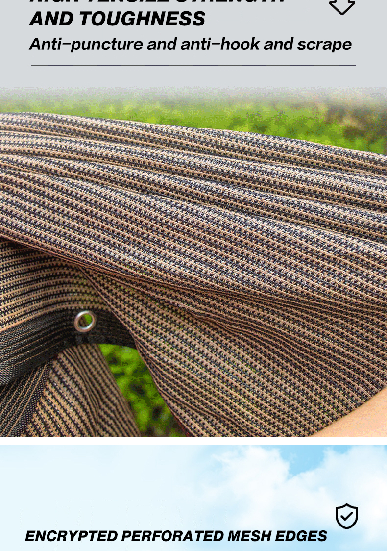 Brown Sunshade net shade sunshade outdoor waterproof sun shade net ...