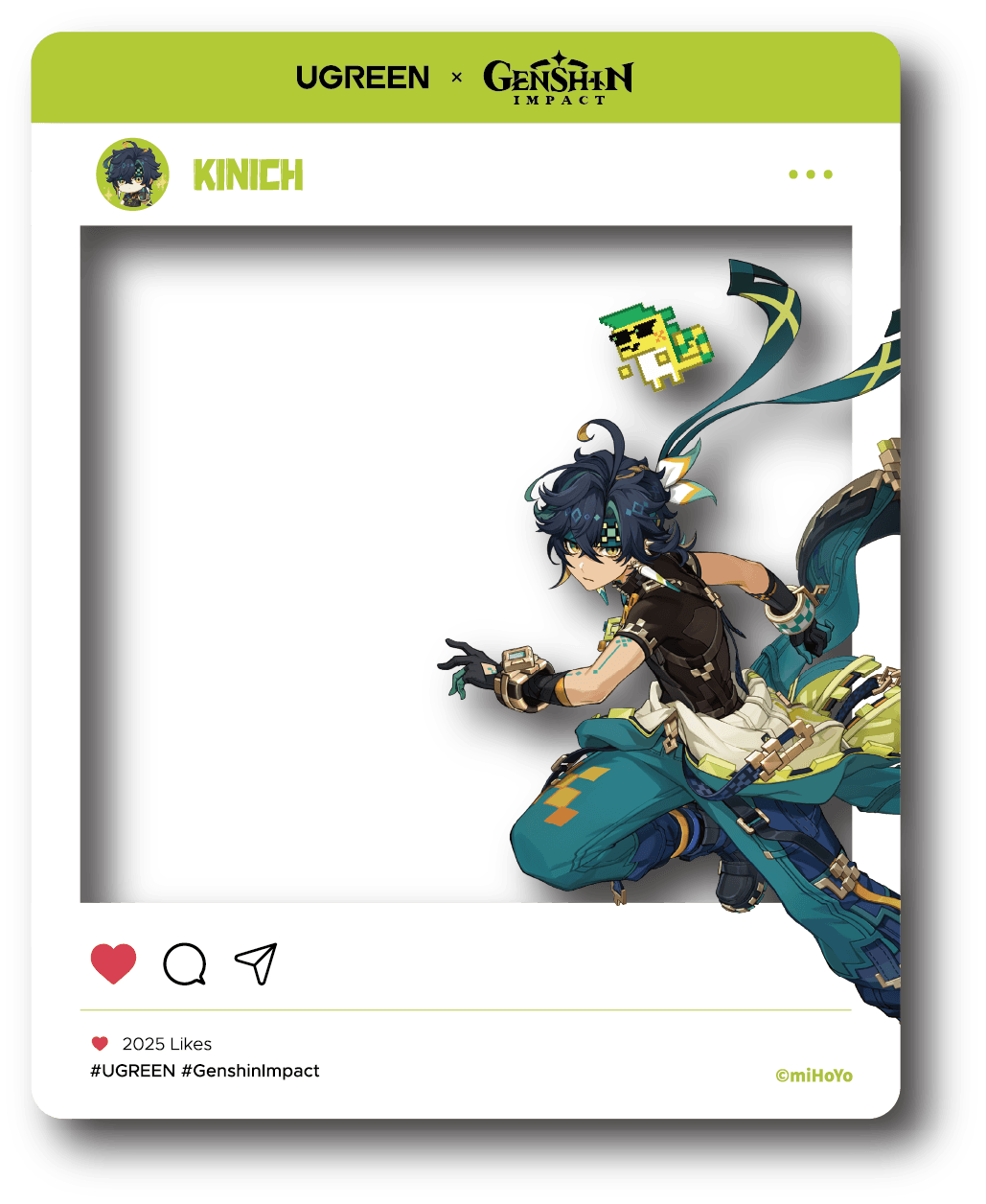 UGREEN × Genshin Impact Kinich Transparent Card | Shopee Philippines