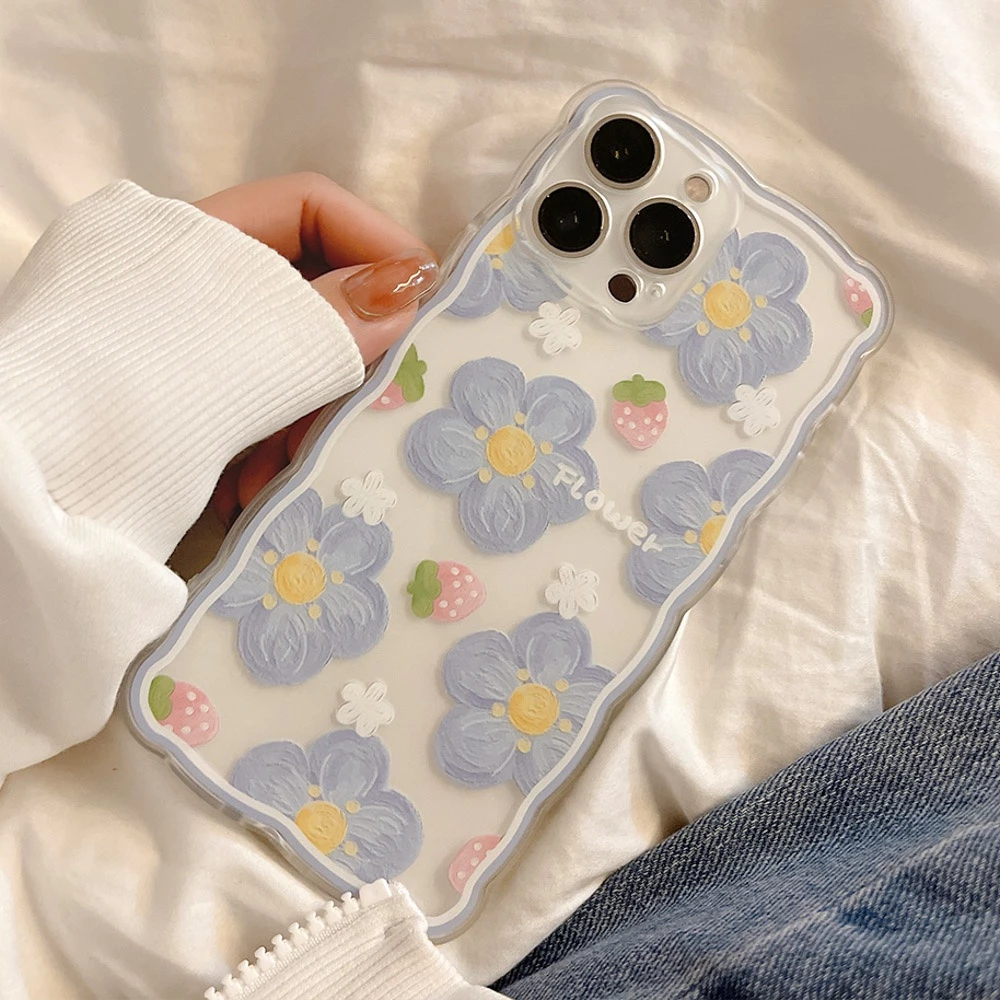 Soft Floral Pink Purple Phone Case for OPPO A16/A95/A15/Reno 6/A54/A74 ...