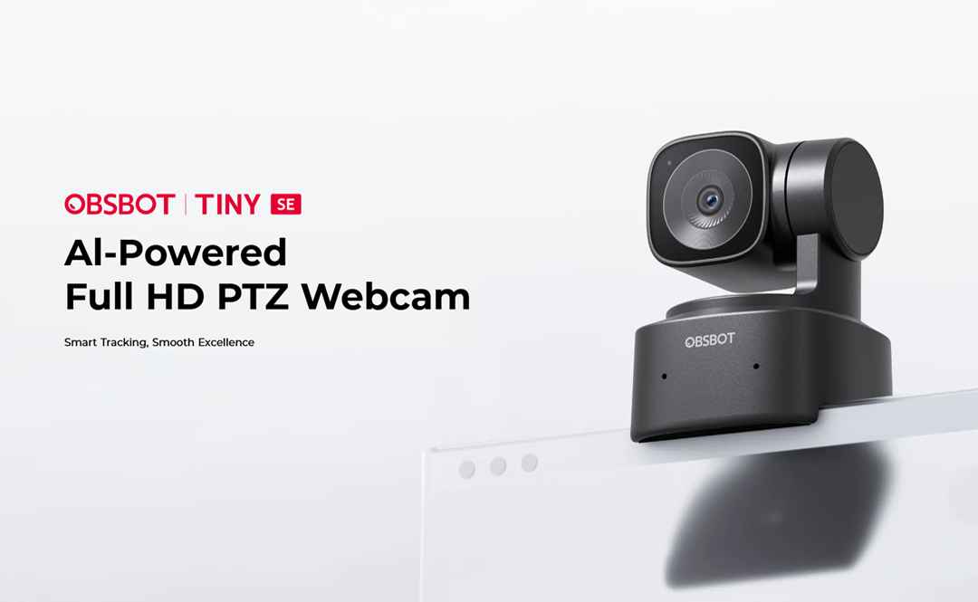 OBSBOT Tiny SE 1080p HD 100fps Webcam AI-Powered PTZ Camera for Video ...