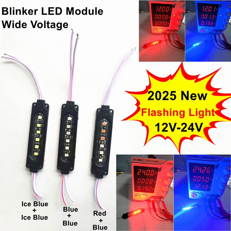 2025 New LED Flashing LED Module DC 12V-24V Motorcycle Warning Blinker ...
