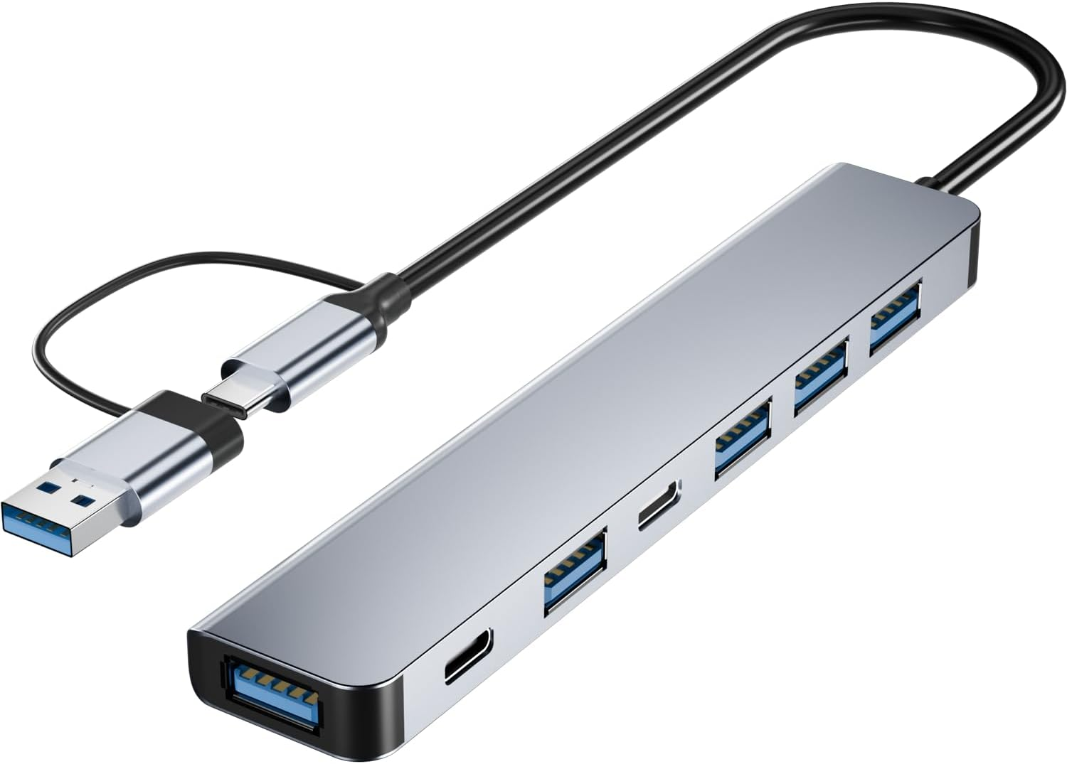 7 IN 2 Type C USB3.0 Hub High Speed Multi Splitter Adapter OTG For ...