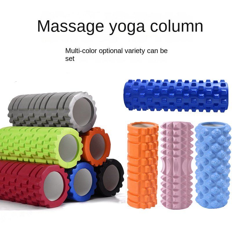 EVA foam axis yoga column crescent hollow fitness yoga foam roller ...