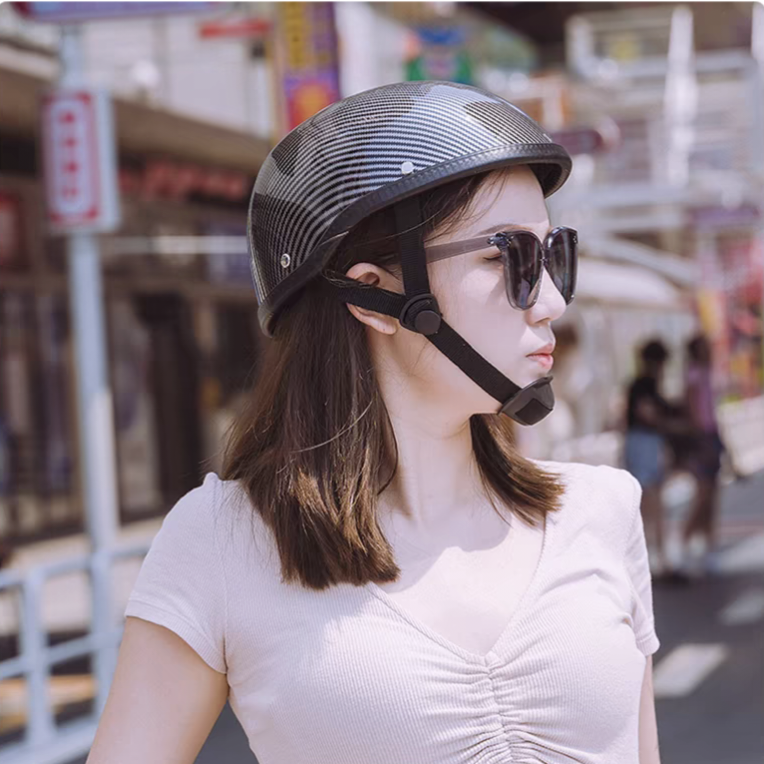 Half Face Helmet Harley Vintage Motorcycle Helmet Retro Racer Scooter ...