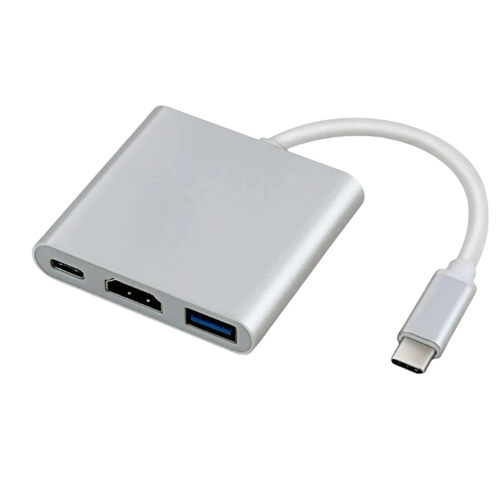 New Type C Otg 3-in-1 Hub Usb C to Hdmi Adapter, 4k Hdmi and Pd Fast ...
