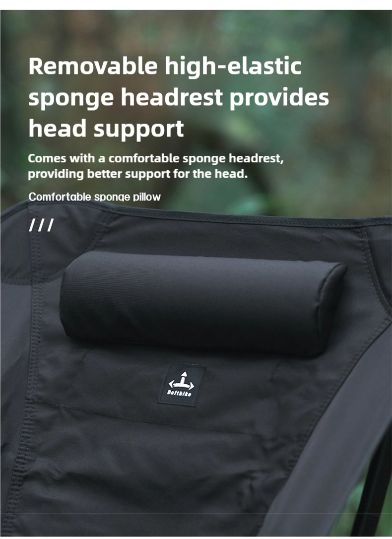 Defthike Outdoor Camping High Back Moon Chair Portable Quick Detachment ...