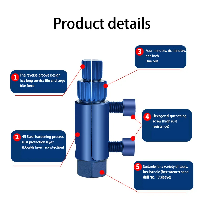 Broken Pipe Thread Extractor For 1/2-3/4-1inch Faucet Angle Valve ...