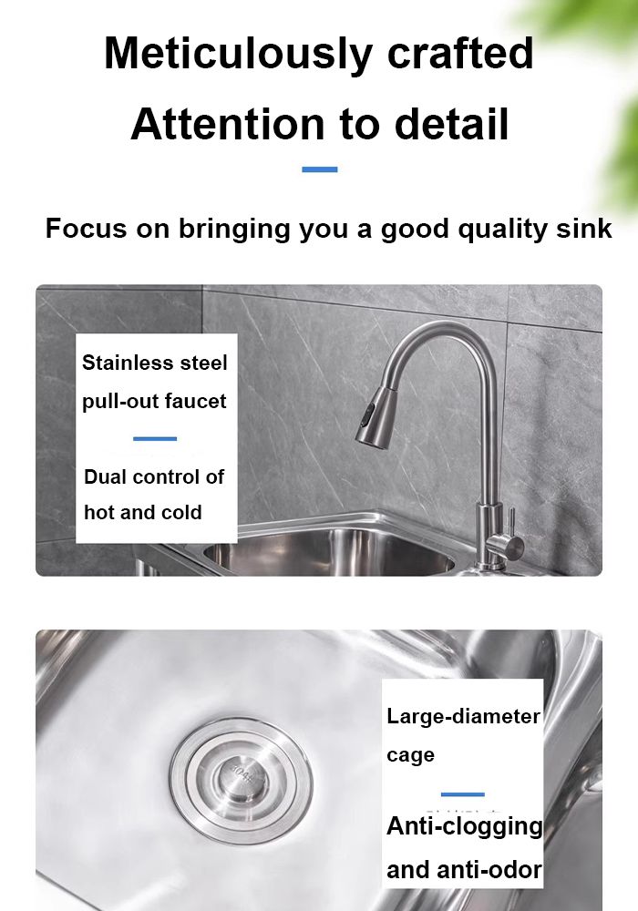 【Fast delivery】120*50 Stainless Steel Sink with stand lababo stainless ...