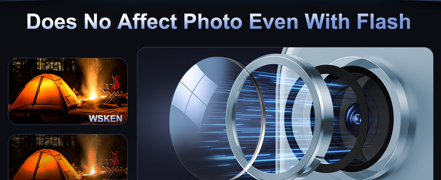 WSKEN HD Camera Lens Protector For Samsung S25 Tempered Glass Back ...