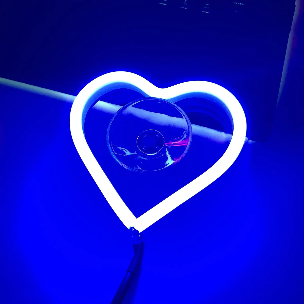 Car Interior Decorative Ambient Light Heart-shaped Atmosphere Lamp Neon ...