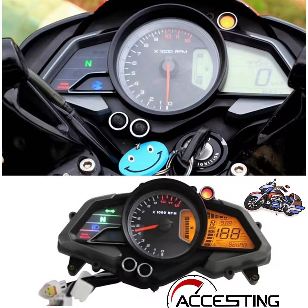 For Bajaj 200NS PULSAR200 NS Digital Motorcycle Speedometer LCD ...