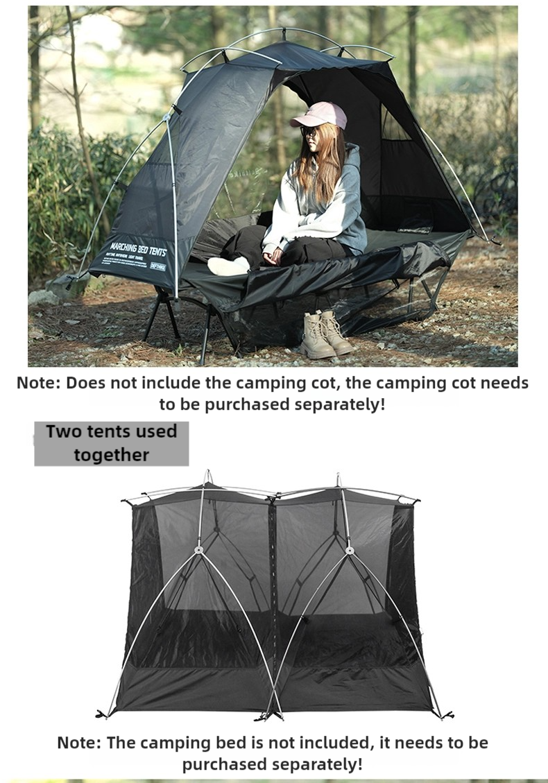 Defthike Marching Bed Tent Extension Tent Can Be Spliced Outdoor ...