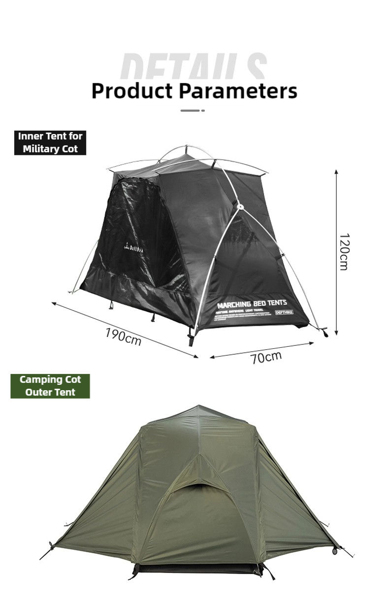 Defthike Marching Bed Tent Extension Tent Can Be Spliced Outdoor ...