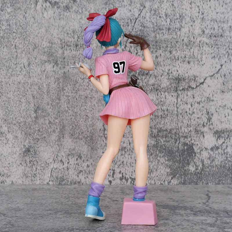 25.5cm Dragon Ball Figures Bulma Goku Action Figure PVC Battle Force ...