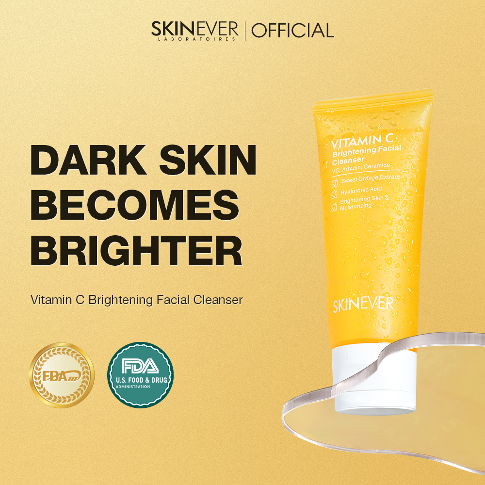 SKINEVER Vitamin C Set Whitening Facial Cleanser Moisturizing Toner ...