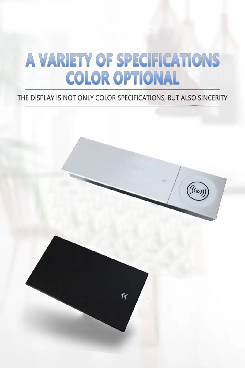 Embedded desktop socket side sliding hidden socket with conference ...