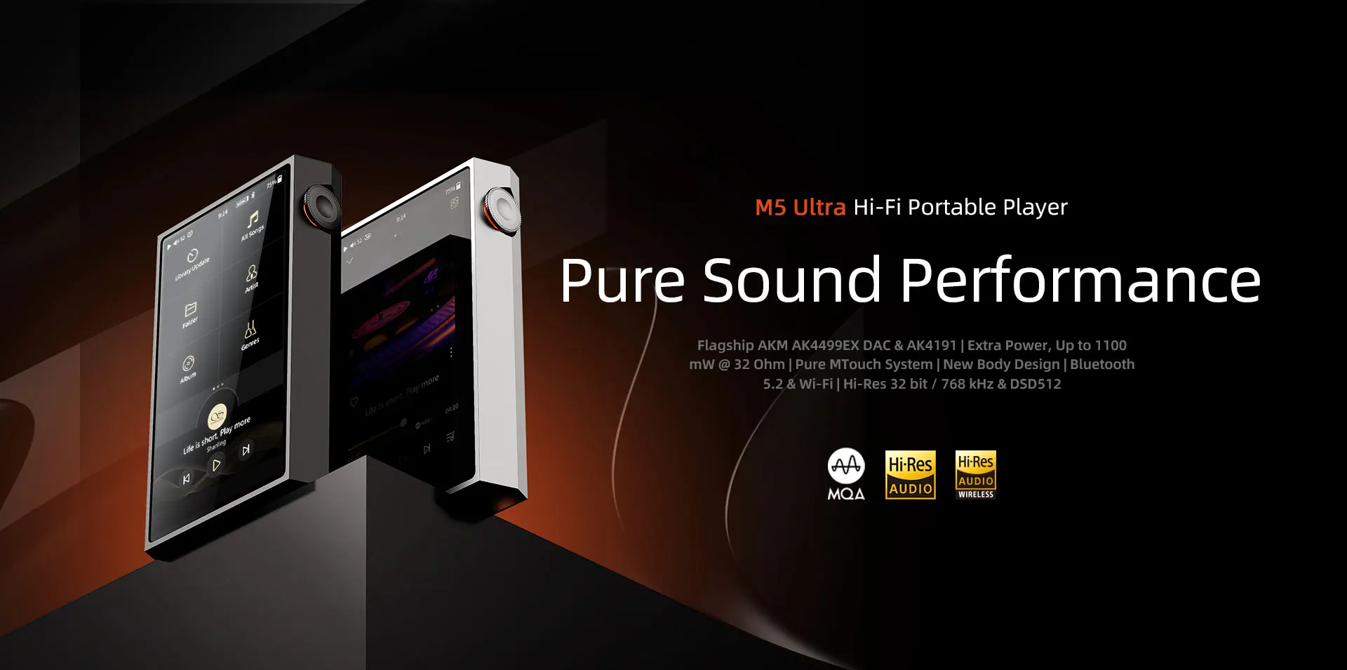 SHANLING M5 Ultra Hi-Res Audio Portable Music Player MP3 AK4191EQ ...
