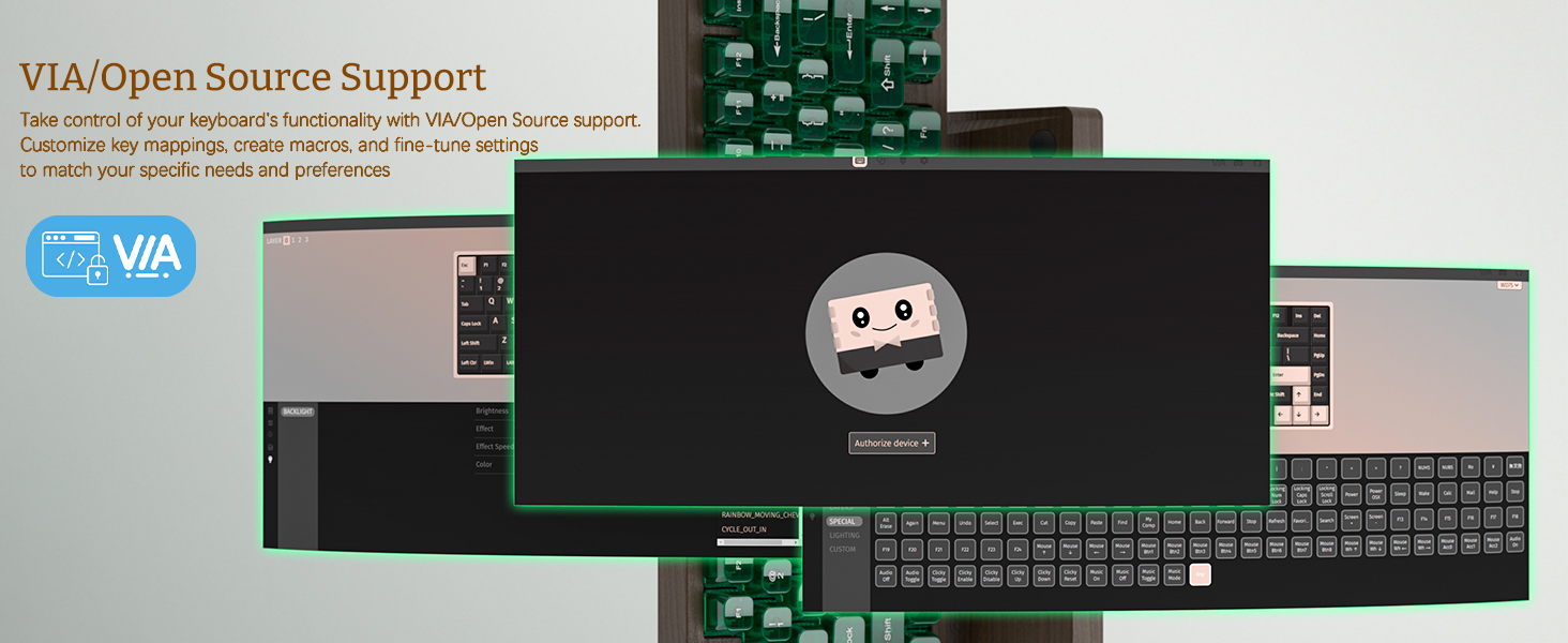 Womier WD75 Wood Gaming Keyboard QMK/VIA Tri-Mode Wireless RGB Hot ...