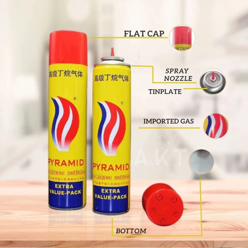 TIDY 172ml Portable Butane Gas Refill For Lighter Safety Certified ...