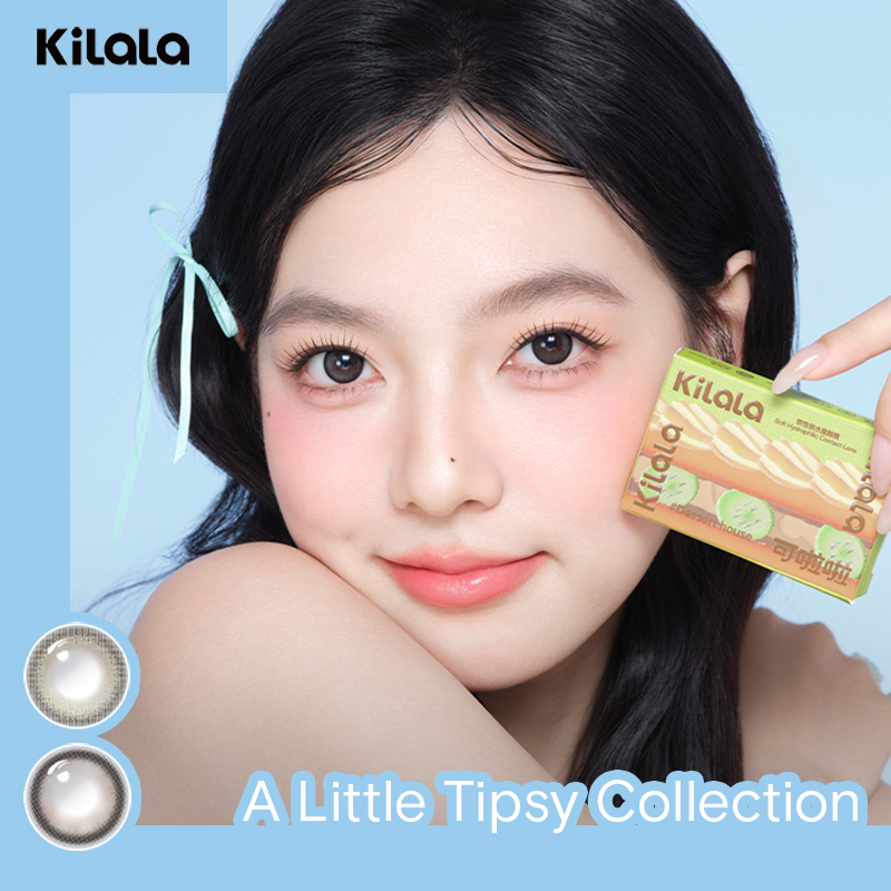 Kilala 6-Month Disposable Colored Contact Lenses Soft Island Pearl Blue ...