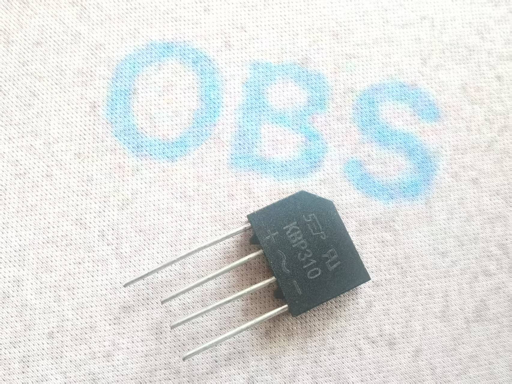 ((10 Pcs) KBP310 Original Genuine 3A/1000V Flat Bridge Rectifier Bridge ...