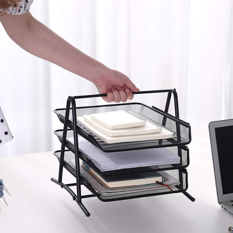 LOOK Fashion 3-4 Layer File Tray Office supplies desk tray Tray File ...