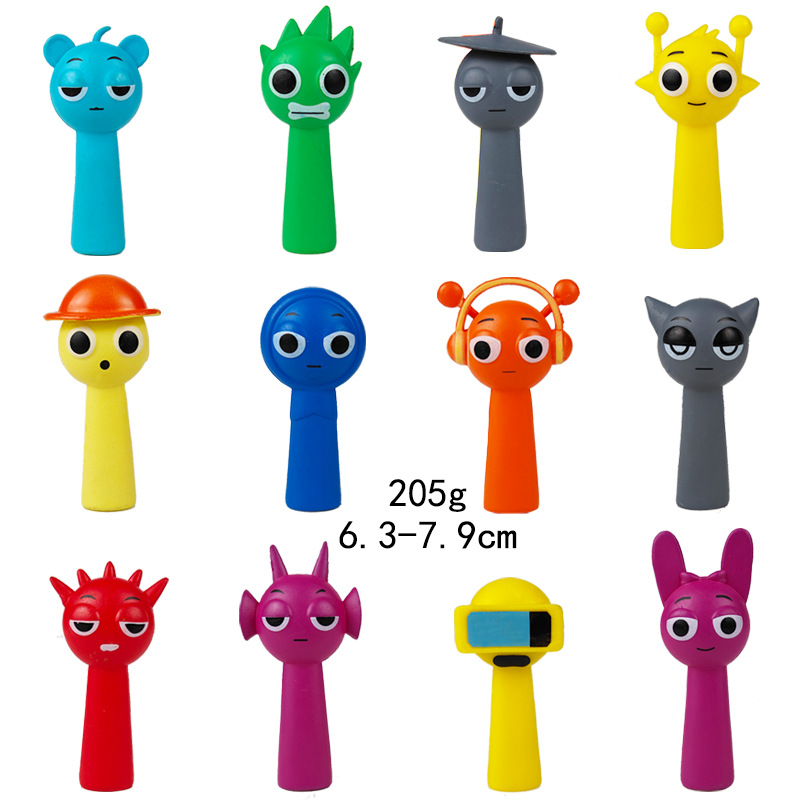 Incredibox Sprunki Figure Game Set 6-12 pcs Deamond Dr Harrison Qurst ...