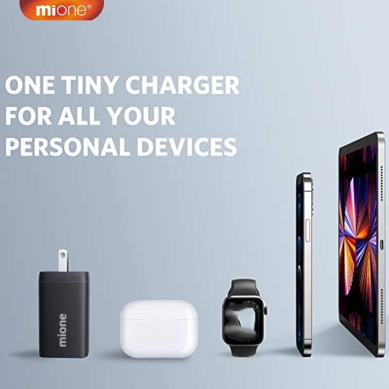 Mione 65W GaN 2 Pro Fast Charger Adapter USB Type C PD Fast Charging ...