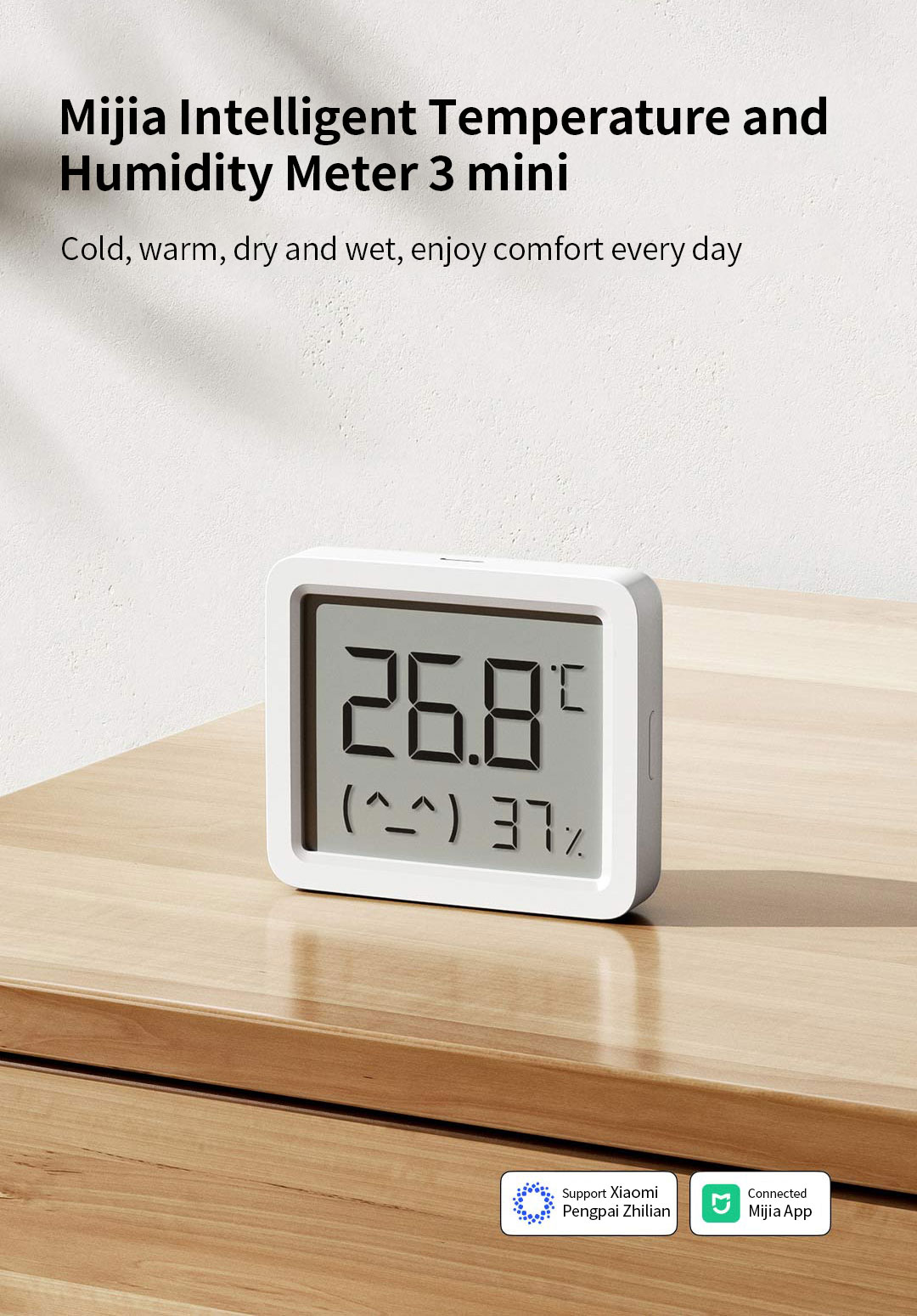 Mijia Smart Temperature and Humidity Meter 3 Mini High Precision ...