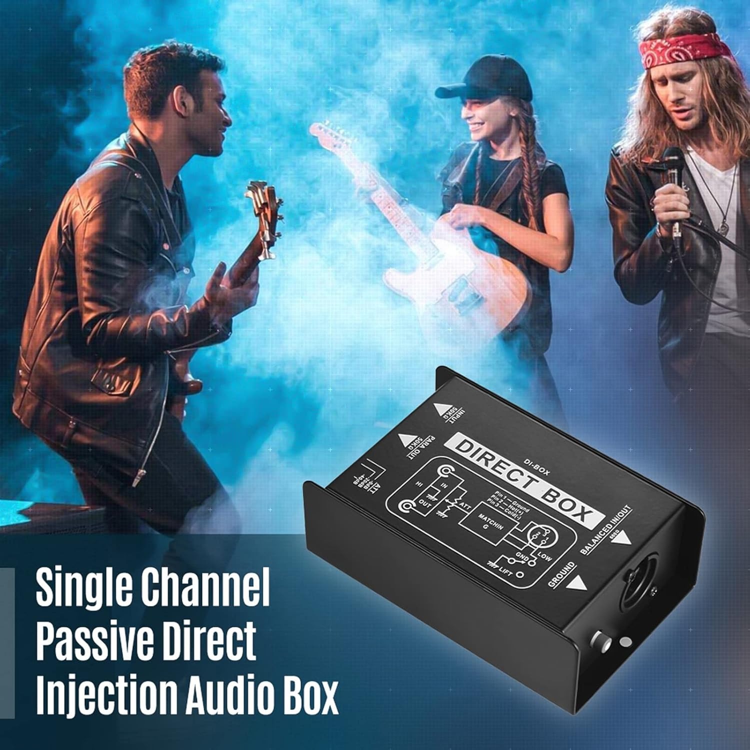 Professional Single Channel Passive DI-Box Hum Eliminator Direct ...