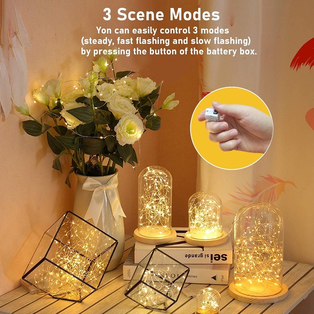 1M 2M 3M Fairy light 3 Modes-String light Led Christmas Lights Party ...