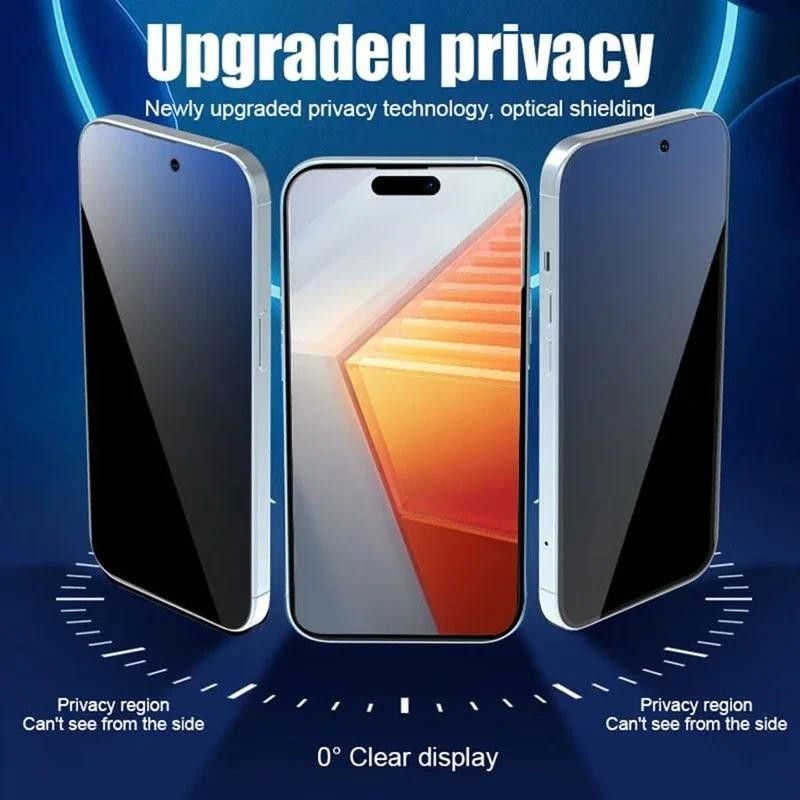 1-2Pcs Ant-Spy Privacy Oleophobic Coating Dust Free Screen Protector For OPPO A15 A15S A16 A16K ...