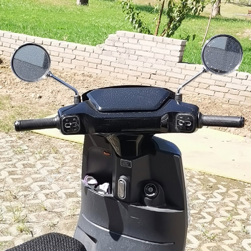 Motorcycle short-quality accessories Short pole Rearview Mirrors Chrome ...