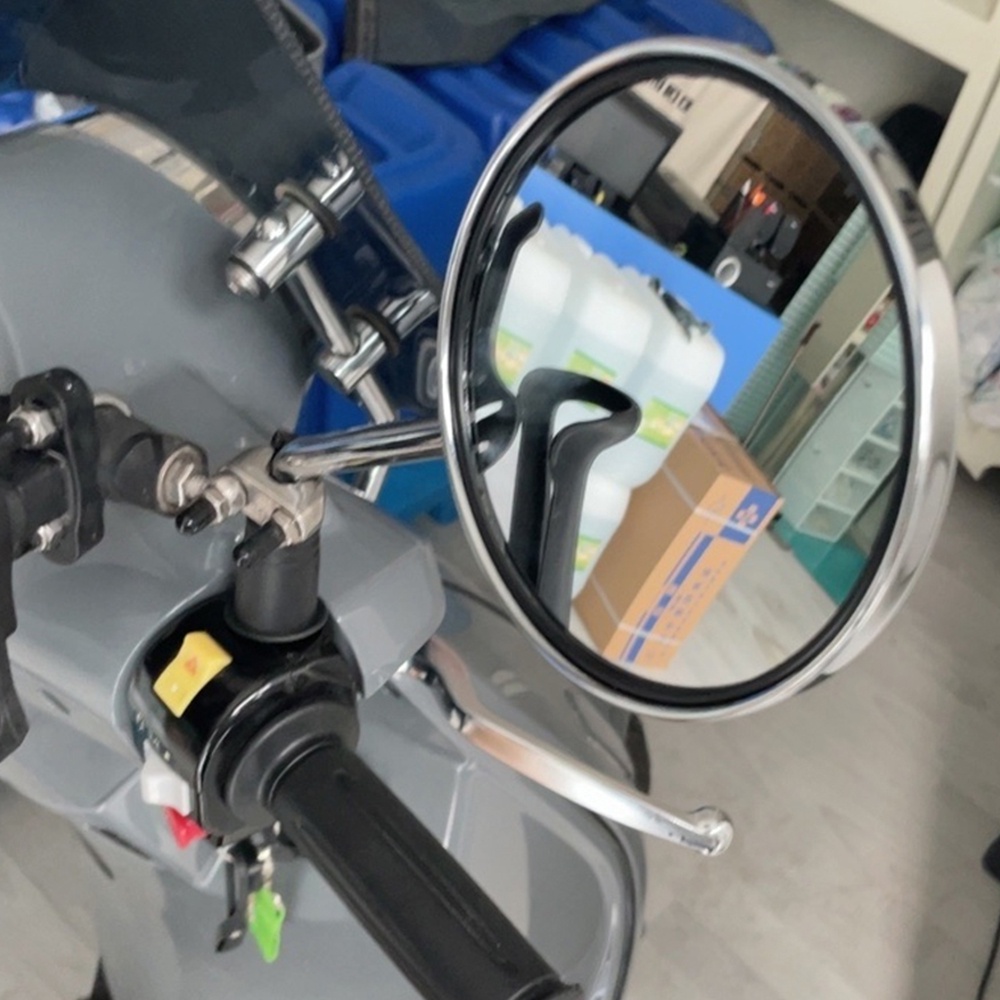 Motorcycle short-quality accessories Short pole Rearview Mirrors Chrome ...