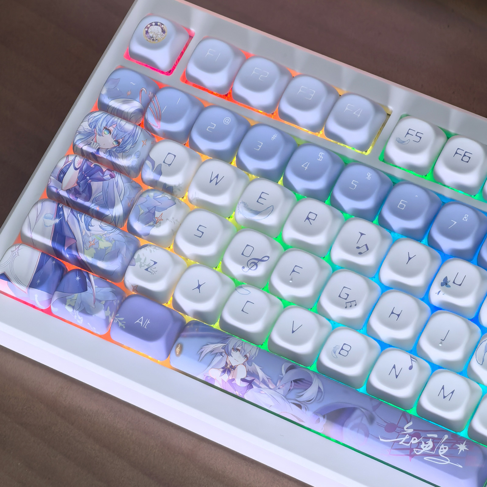 Robin Keycap Cherry Profile 120+ Keys PBT Five-sided Dye Sublimation ...