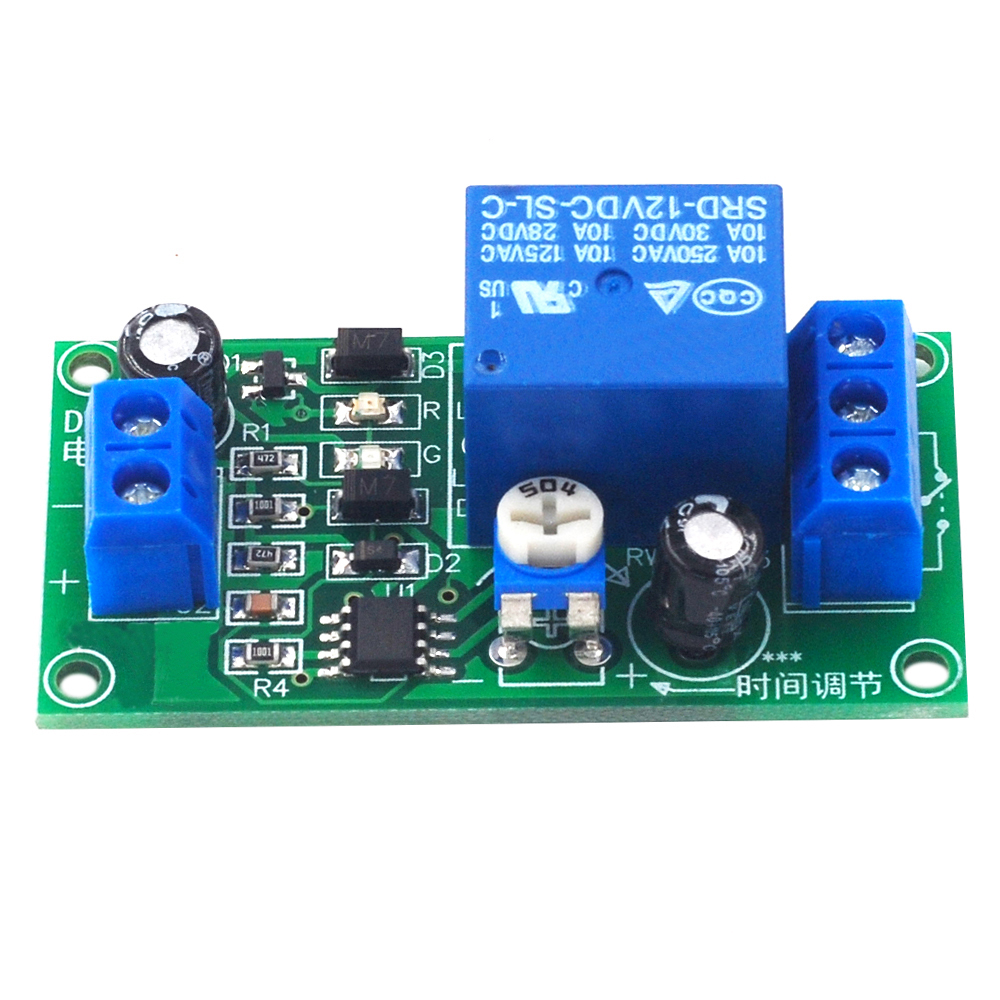 NE555 DC 12V Time Delay Relay Module Adjustable Timer Switch Auto Cut ...