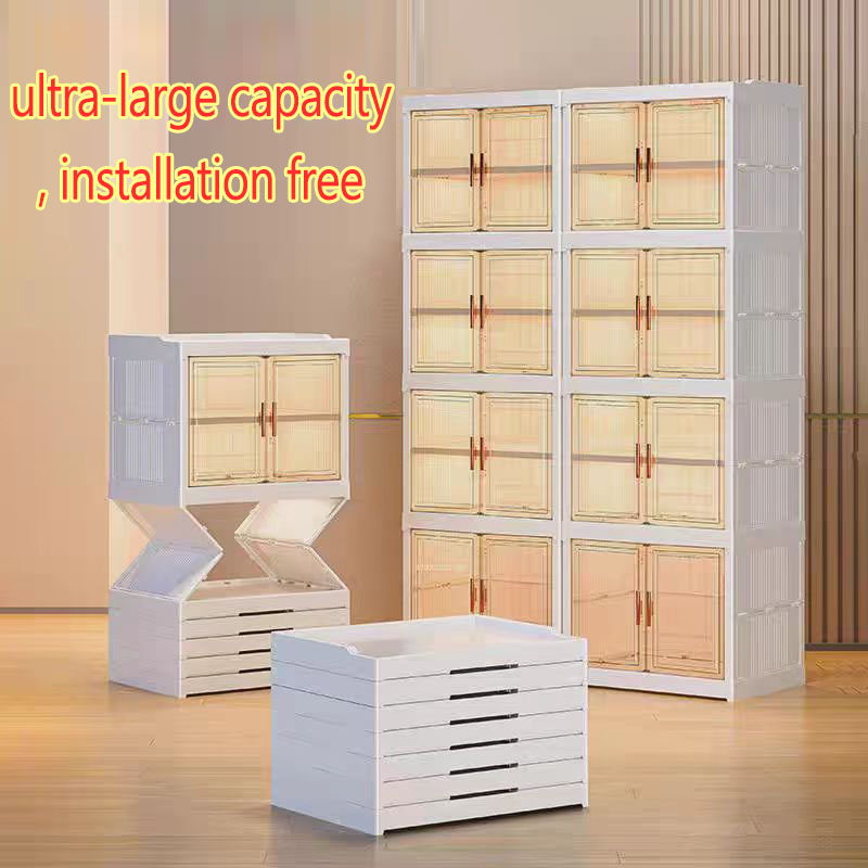 COD Foldable installation-free shoe rack durable shoe storage box with ...