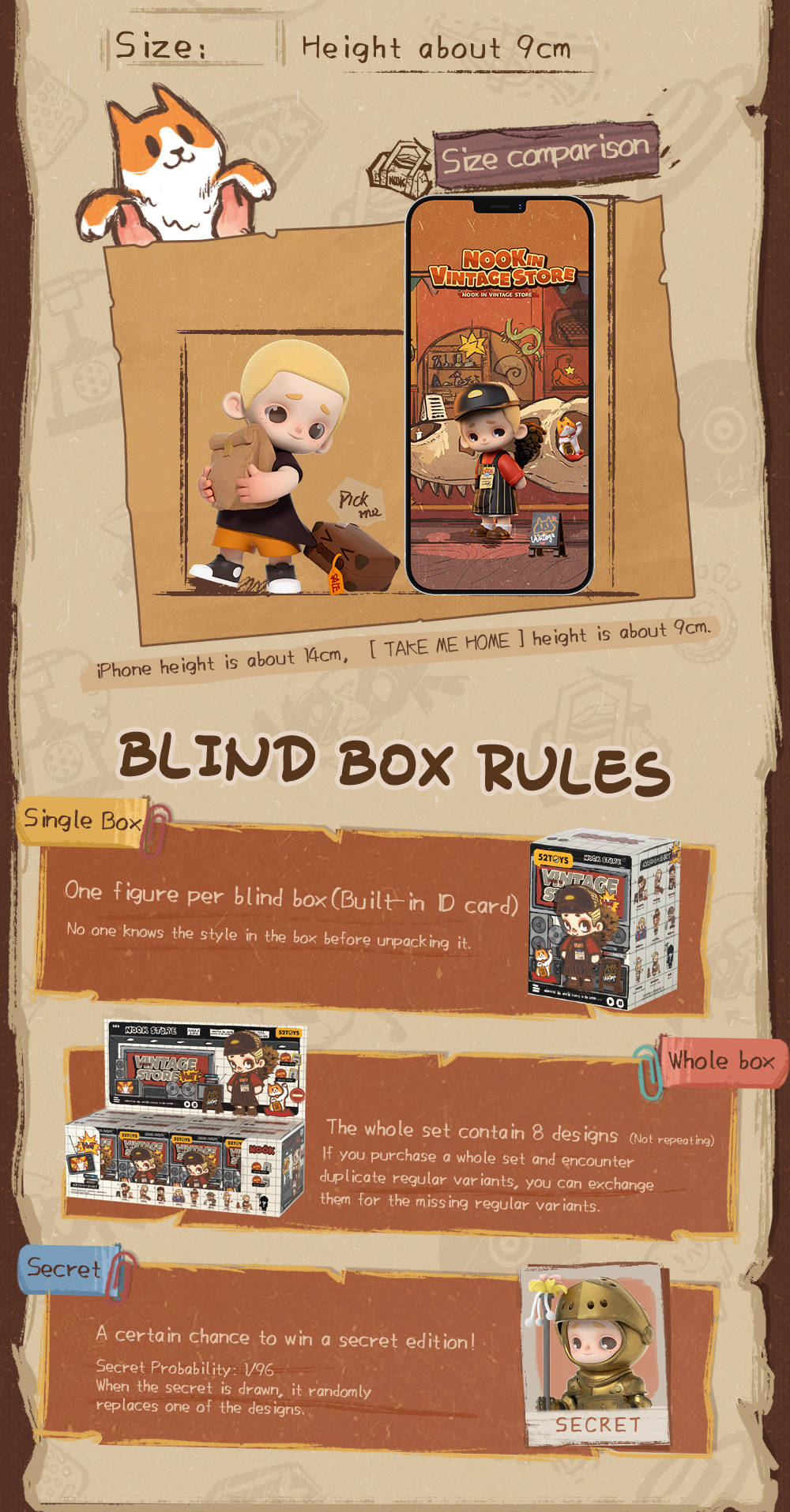 52TOYS NOOK In Vintage Store Series Blind Box Figure Toy | Shopee ...