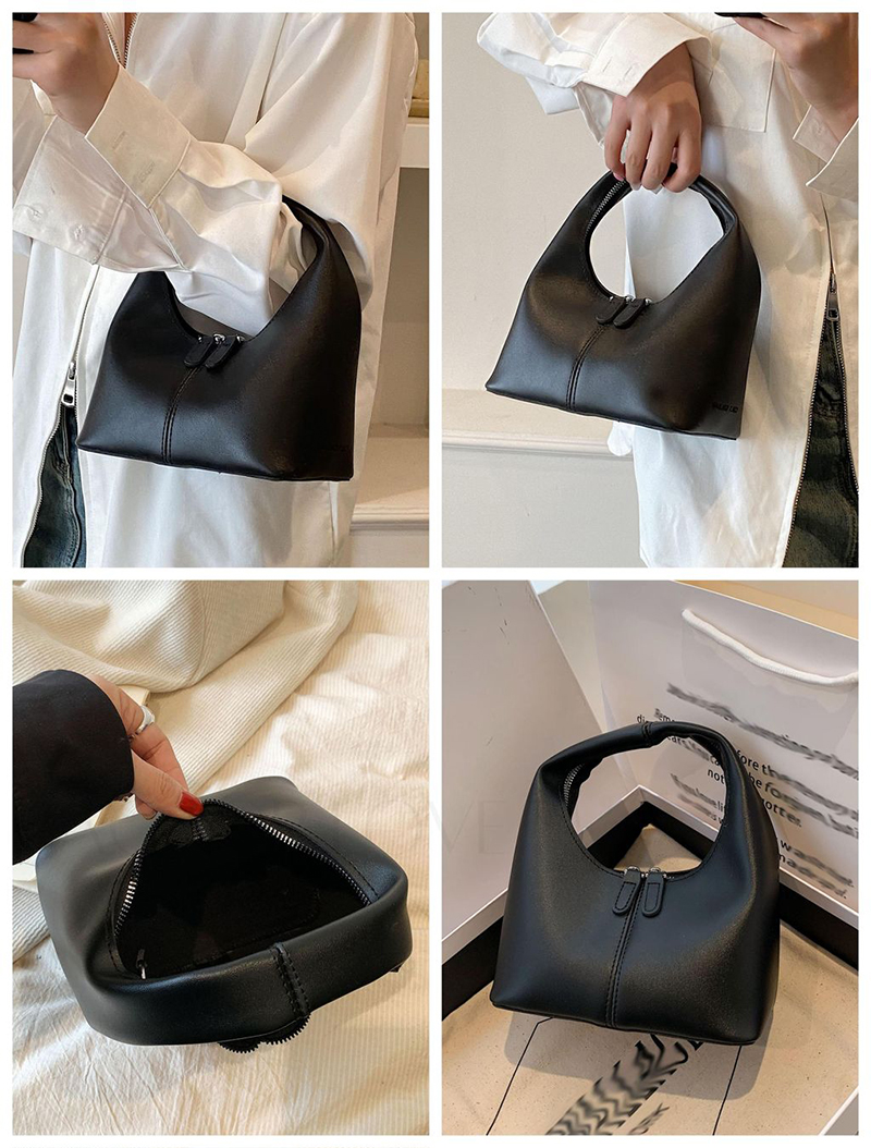 Mini Cute Women Handbag PU Leather Simple Solid Phone Designer Bag ...
