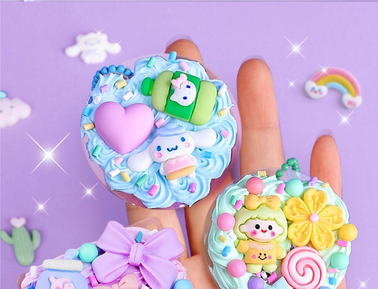 Ready Stock 522PCS Full Set guka Material Package Sticker Kids Keychain ...