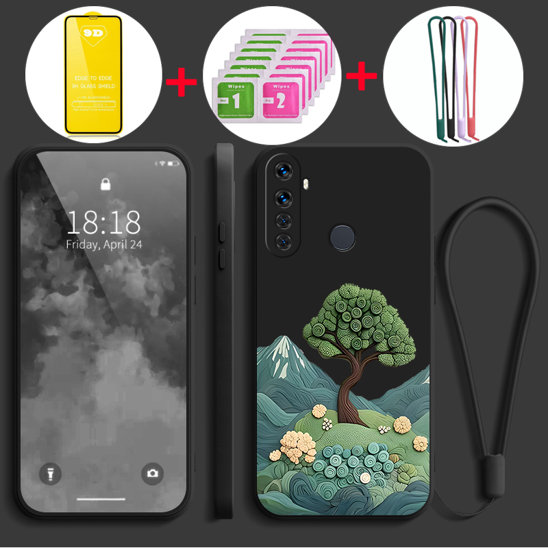 With Tempered Glass Case for Realme 5 realme c3 5i realme 6i realme 5 ...