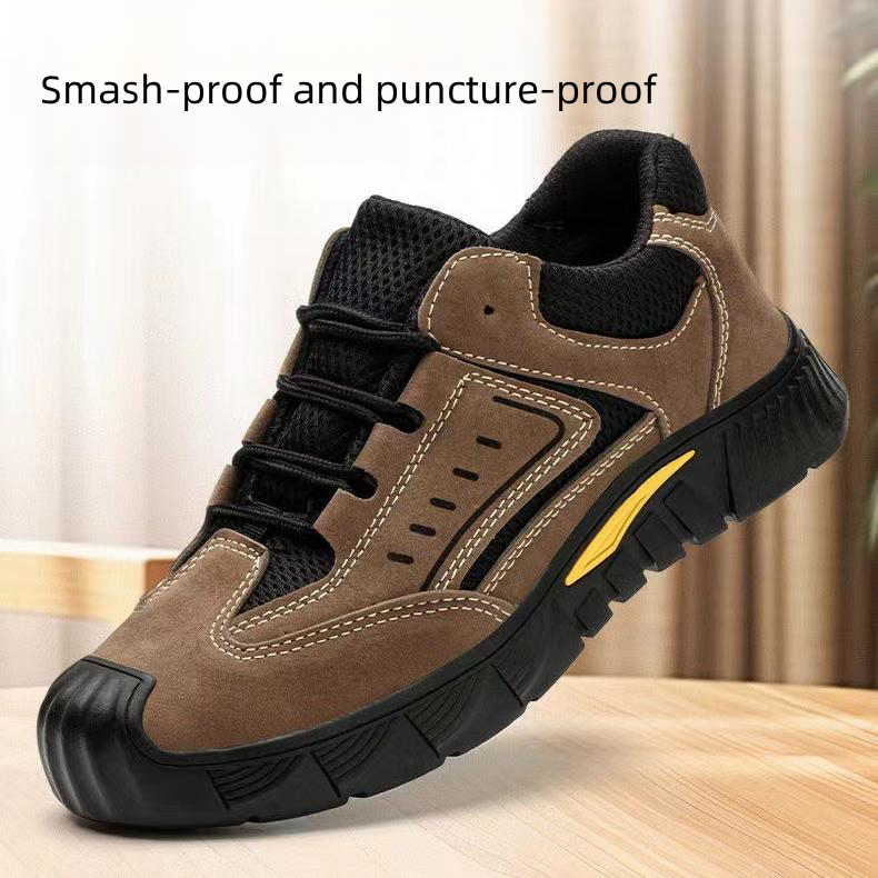 【READY STOCK】Safety Shoes Steel Toe Cap Shoes Breathable Anti-smash ...