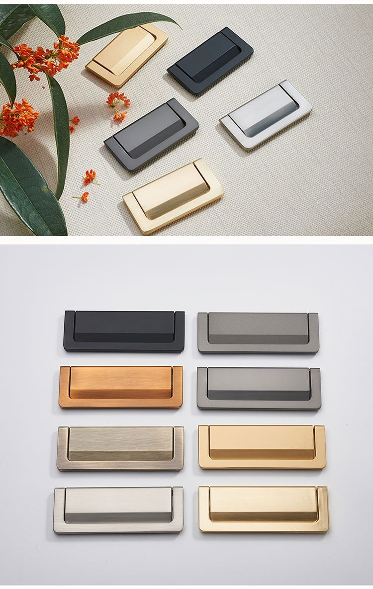 Aluminum alloy hidden handle Cabinet handle Drawer handle Invisible ...