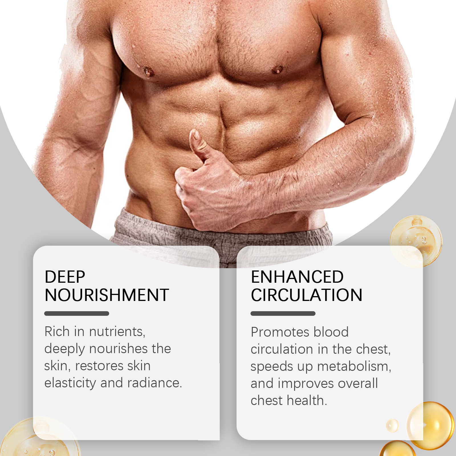 Bee Venom Gynecomastia Heating Oil, Men Therm Bee Venom, for Chest, 0. ...
