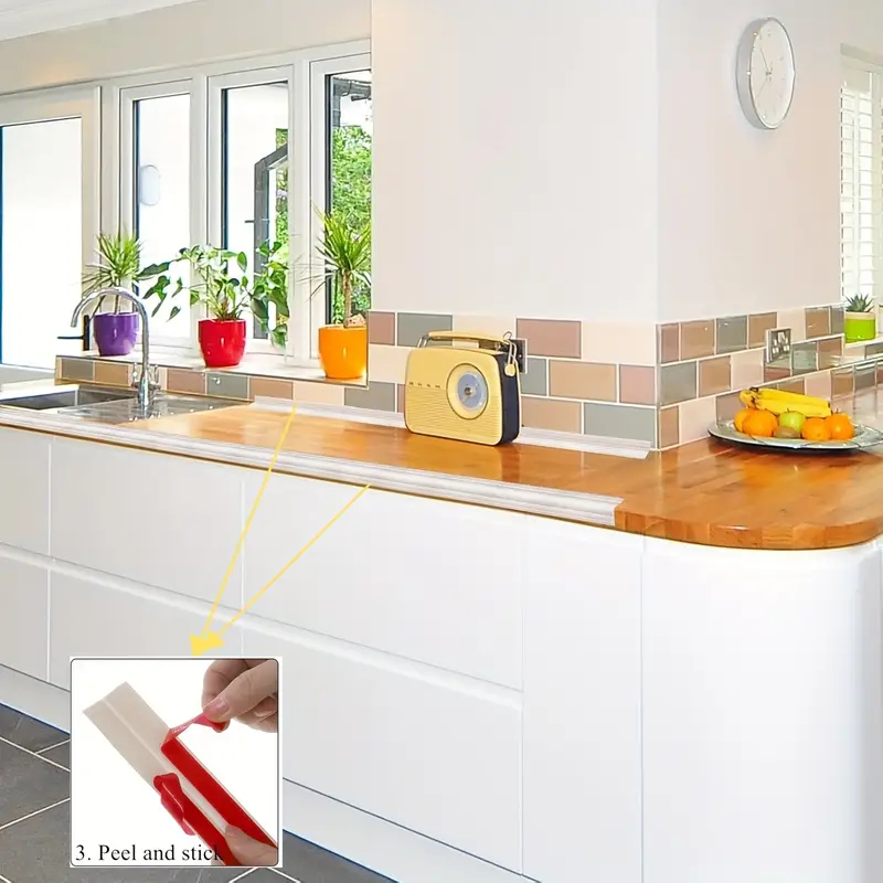 1pc Waterproof Self-Adhesive Flexible Wall Molding Trim, 4cm x 2m ...