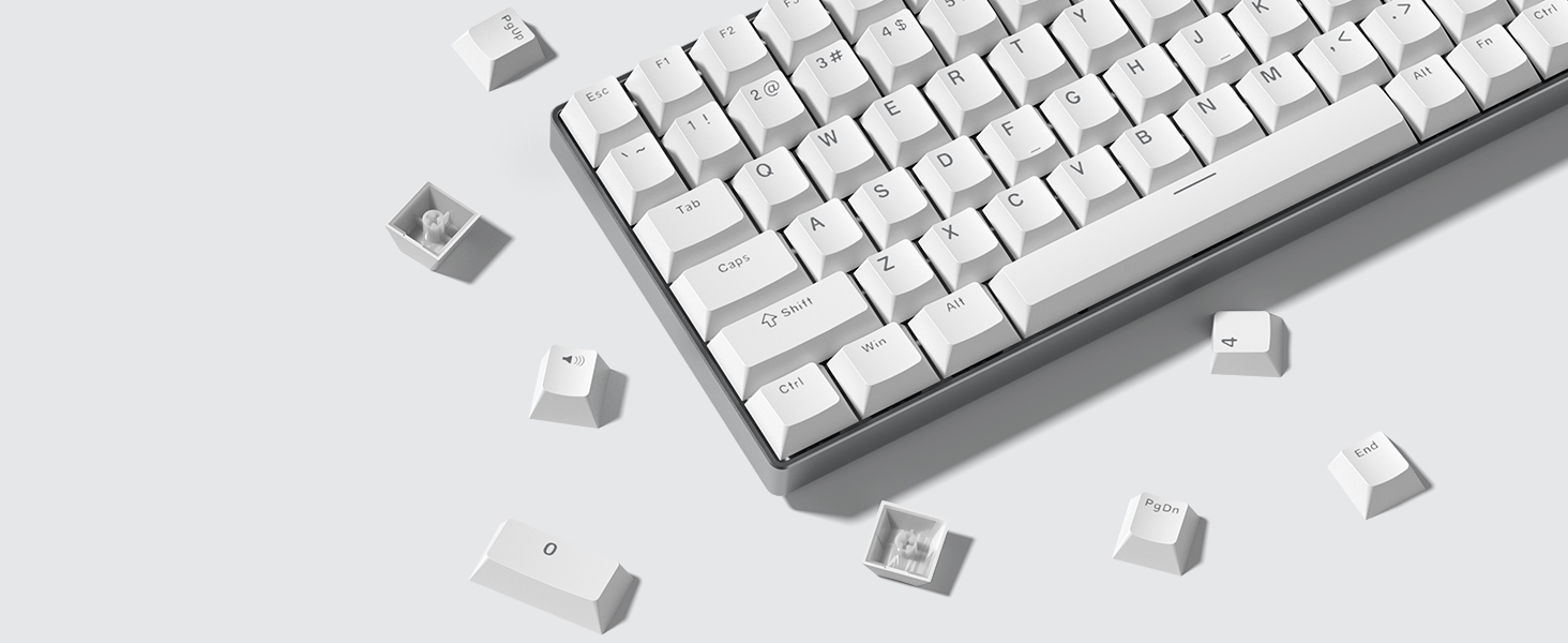Womier Cherry Profile Key Caps Shine Through PBT Custom Doubleshot Caps ...